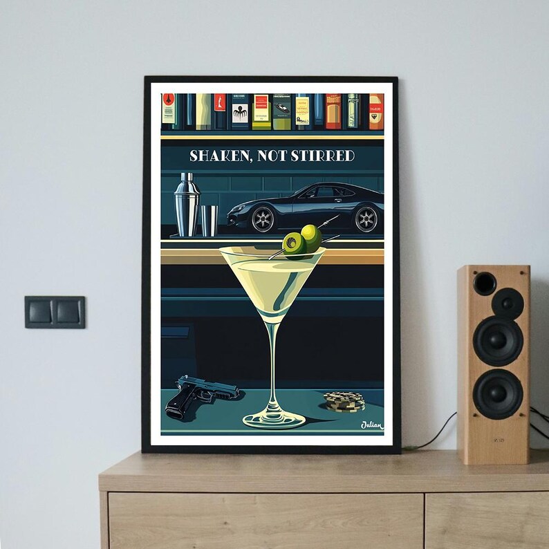 James Bond Cocktail Poster,movie Posters - Vintage Posters - Movie Fan ...