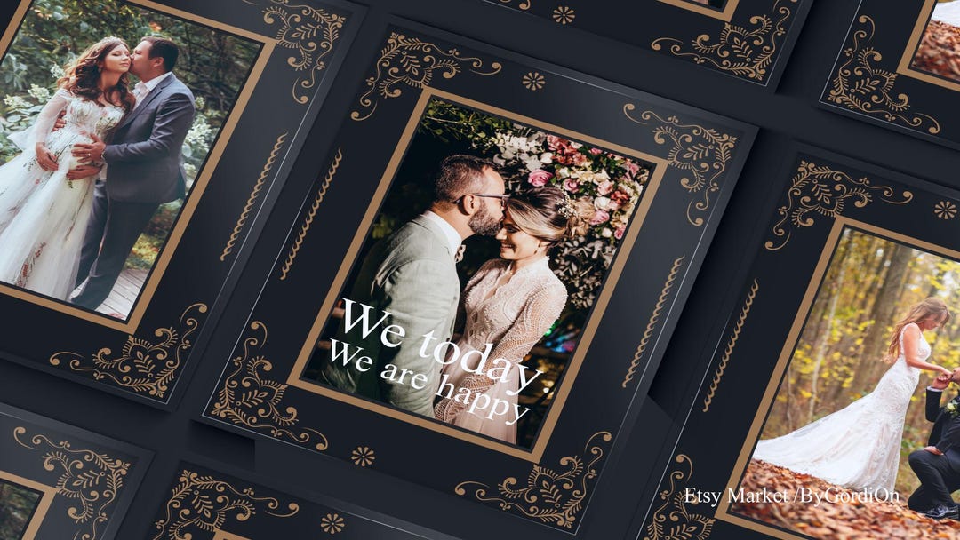 Married Marry Wedding Slideshow Happy Couple Slide 3d Template Special ...