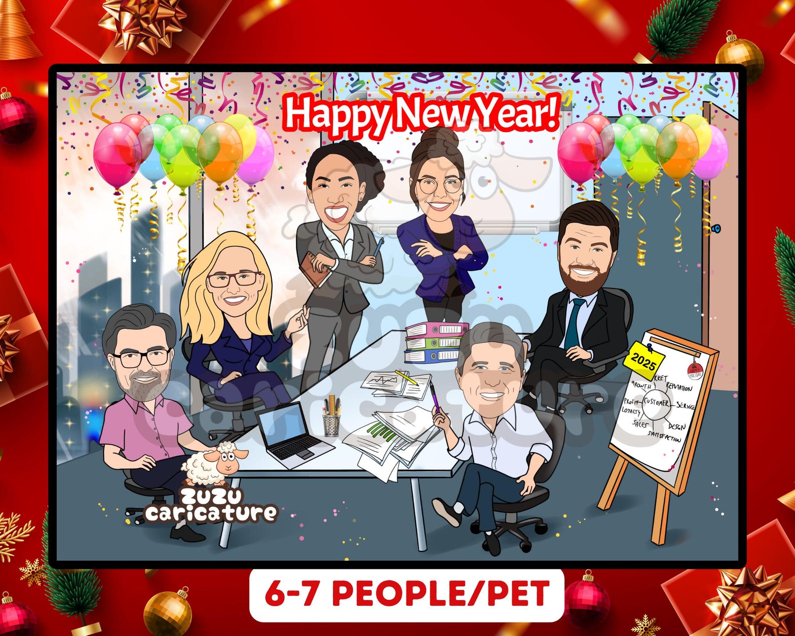 Large Work Team Caricature | IT & Telecom Company Cartoon | Funny ...