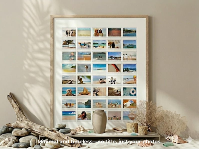 Polaroid Photo Collage Template Canva Editable Printable, 16x20 24x36 ...