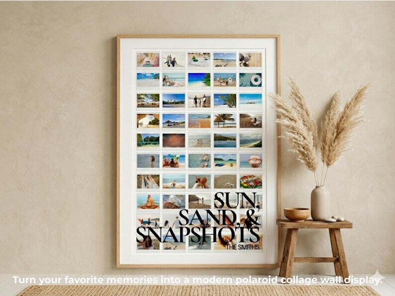 Polaroid Photo Collage Template Canva Editable Printable, 16x20 24x36 ...