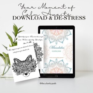 Printable Mandala Coloring Book for Adults | Mindfulness | Stress ...