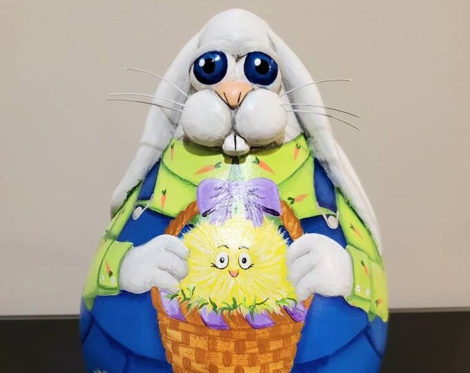 Easter Bunny Gourd Sculpture - Etsy