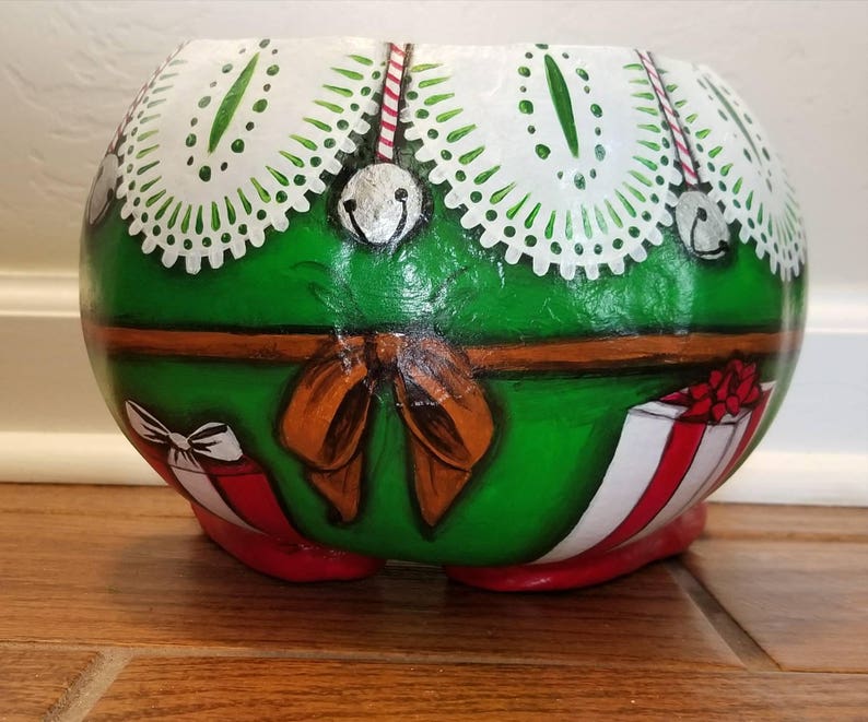 Gourd Elf Girl Christmas Bowl - Etsy