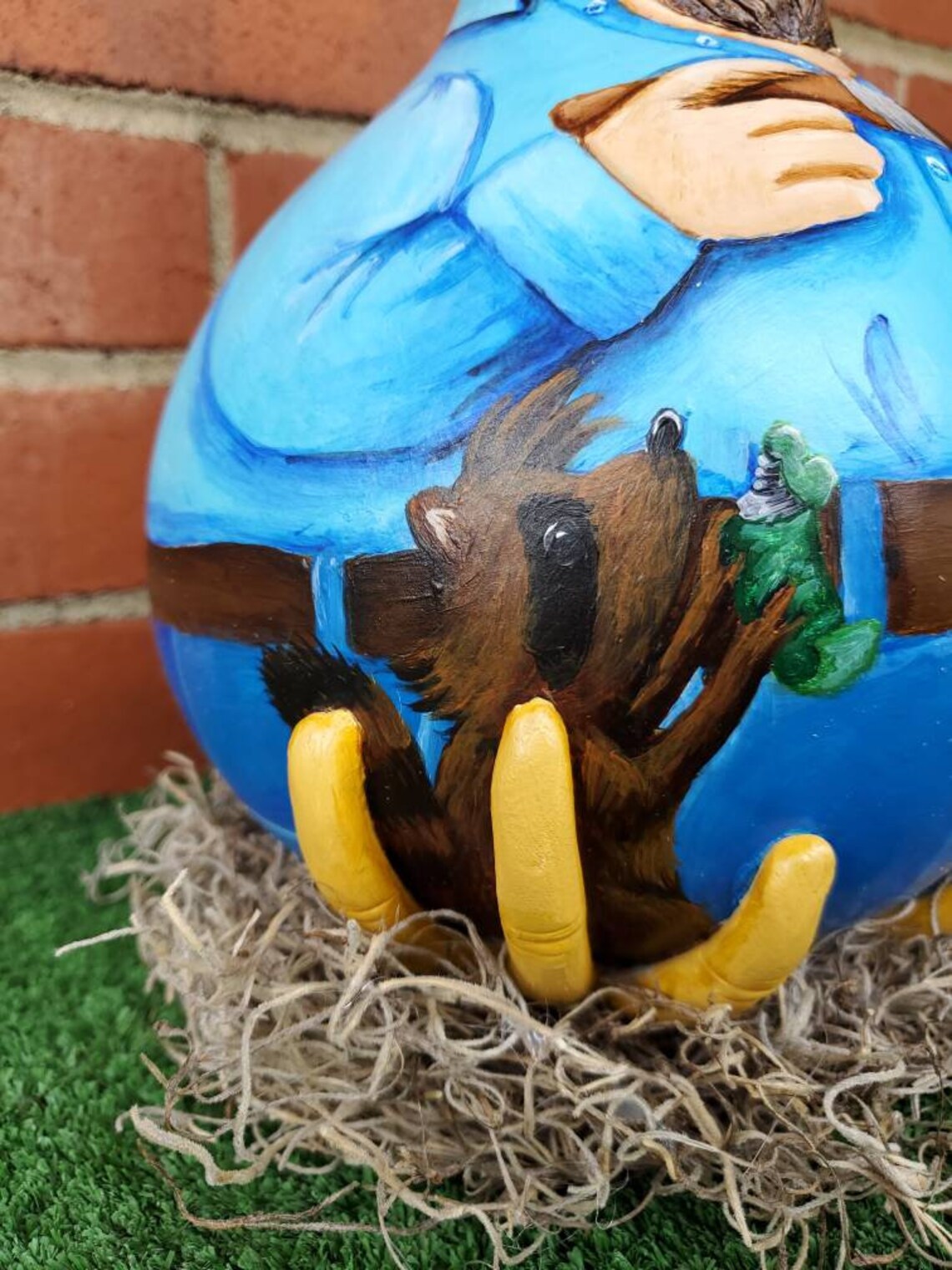 Bob Ross Inspired Gourd Chicken - Etsy