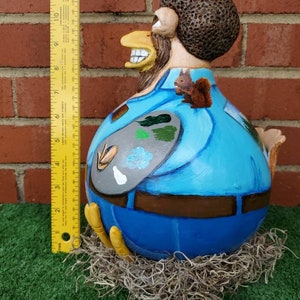 Bob Ross Inspired Gourd Chicken - Etsy