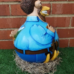 Bob Ross Inspired Gourd Chicken - Etsy