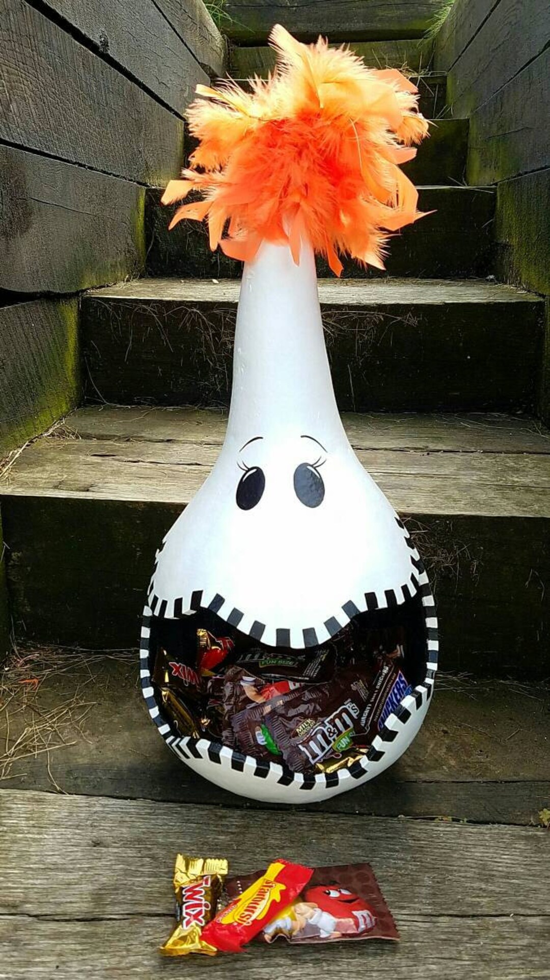 Large Ghost Gourd Candy Dish - Etsy