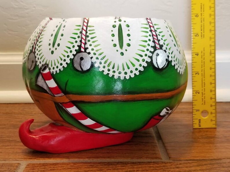 Gourd Elf Girl Christmas Bowl - Etsy