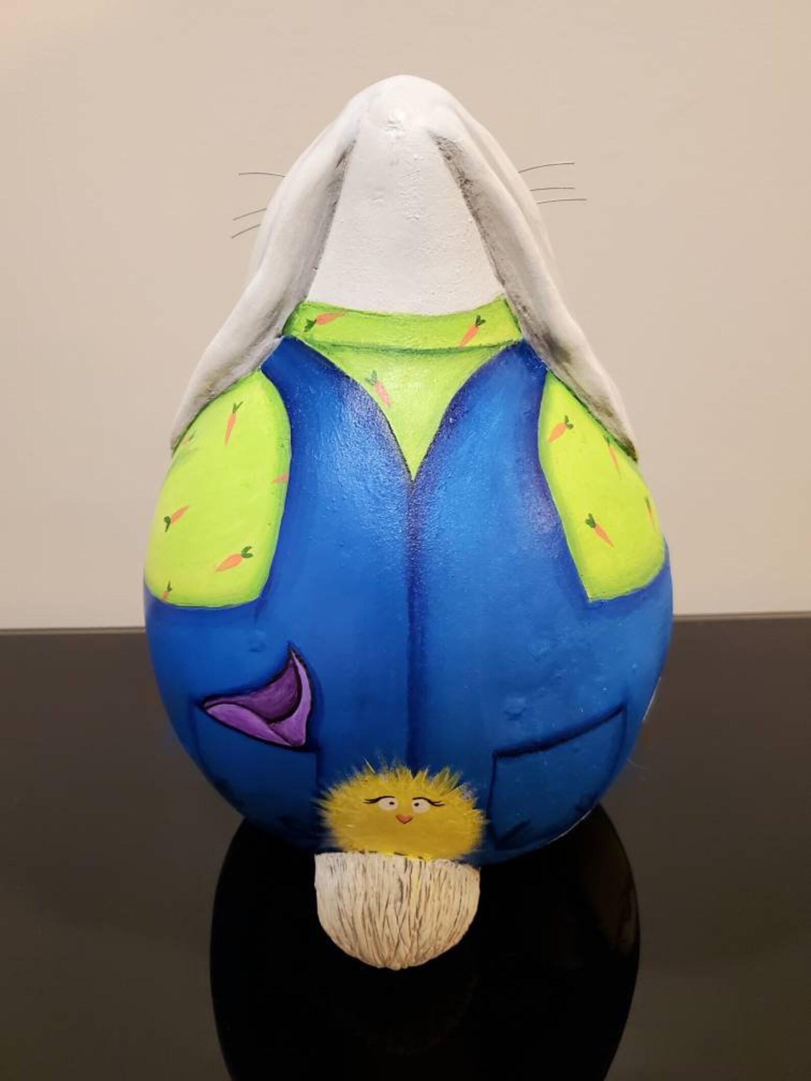 Easter Bunny Gourd Sculpture | Etsy