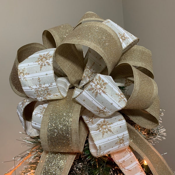 Burlap Tree Topper - Etsy