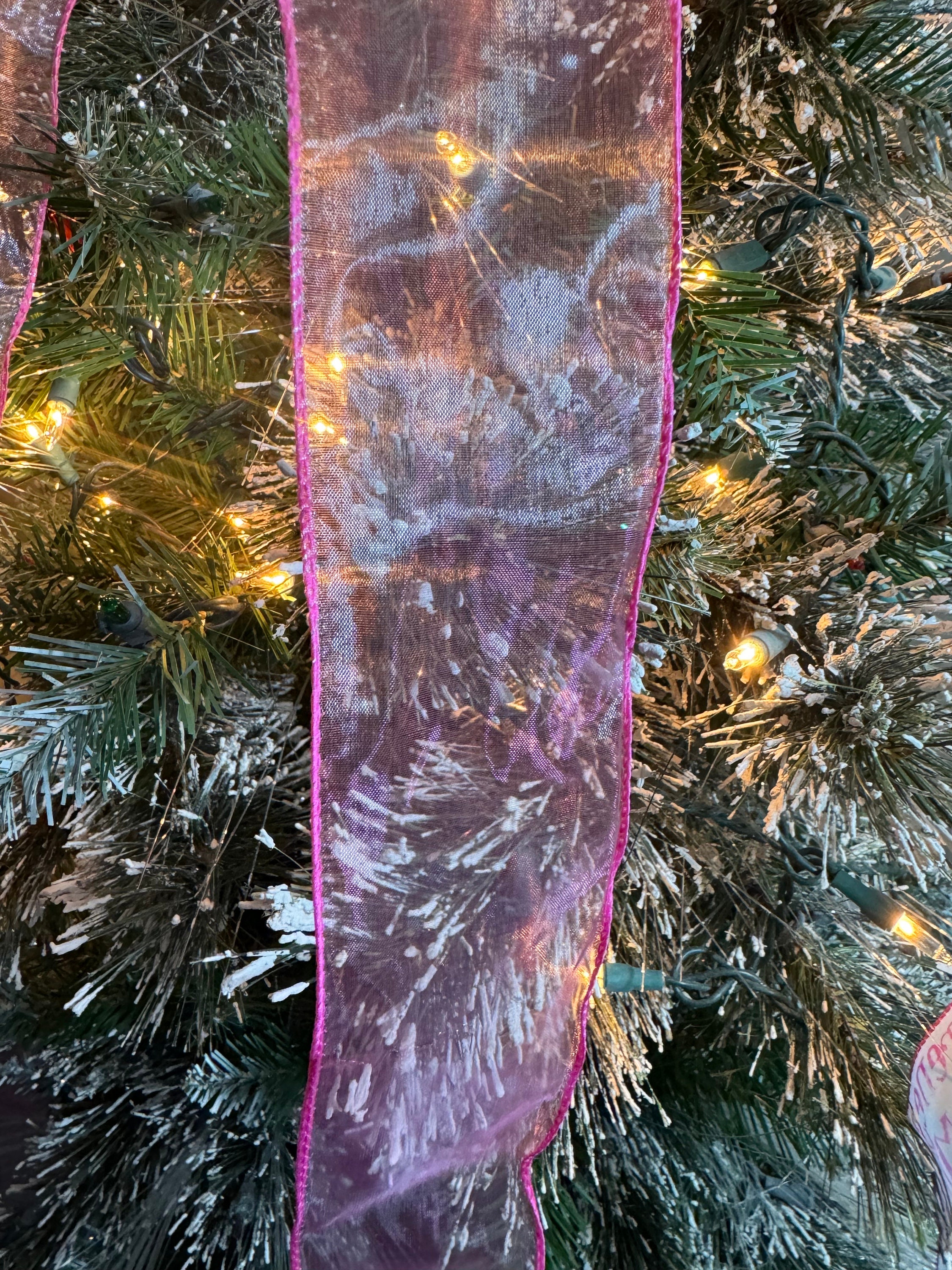 Breast Cancer Awareness Christmas Tree Topper Bow - Etsy
