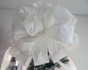 Christmas Tree Topper Bow | Etsy