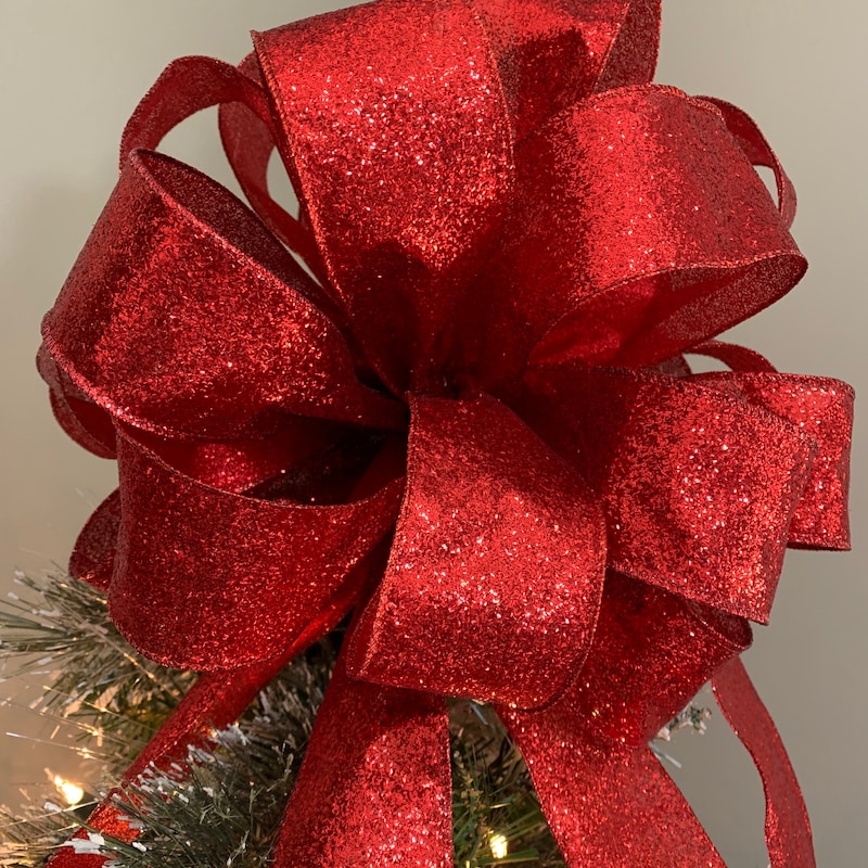 Large Red Bows With Tails - Etsy