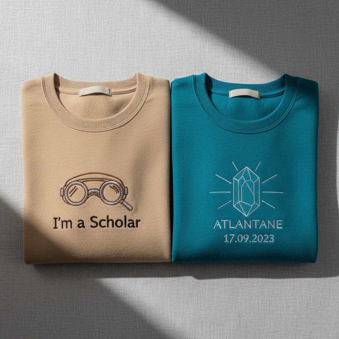 Embroidered Atlantis I'm A Scholar Matching Sweatshirts, Atlantean ...