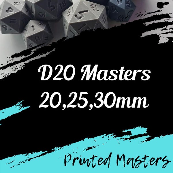 D20 Chonk Dice Mold - Etsy