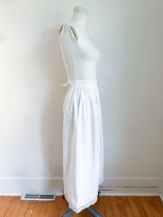 Antique Edwardian 1910s Long Waitress / Maid Apron //… - Gem