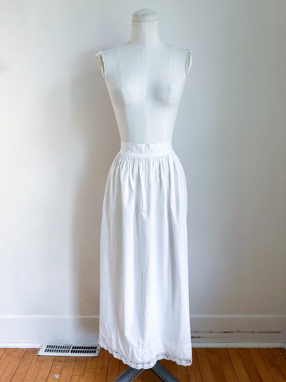 Antique Edwardian 1910s Long Waitress / Maid Apron //… - Gem