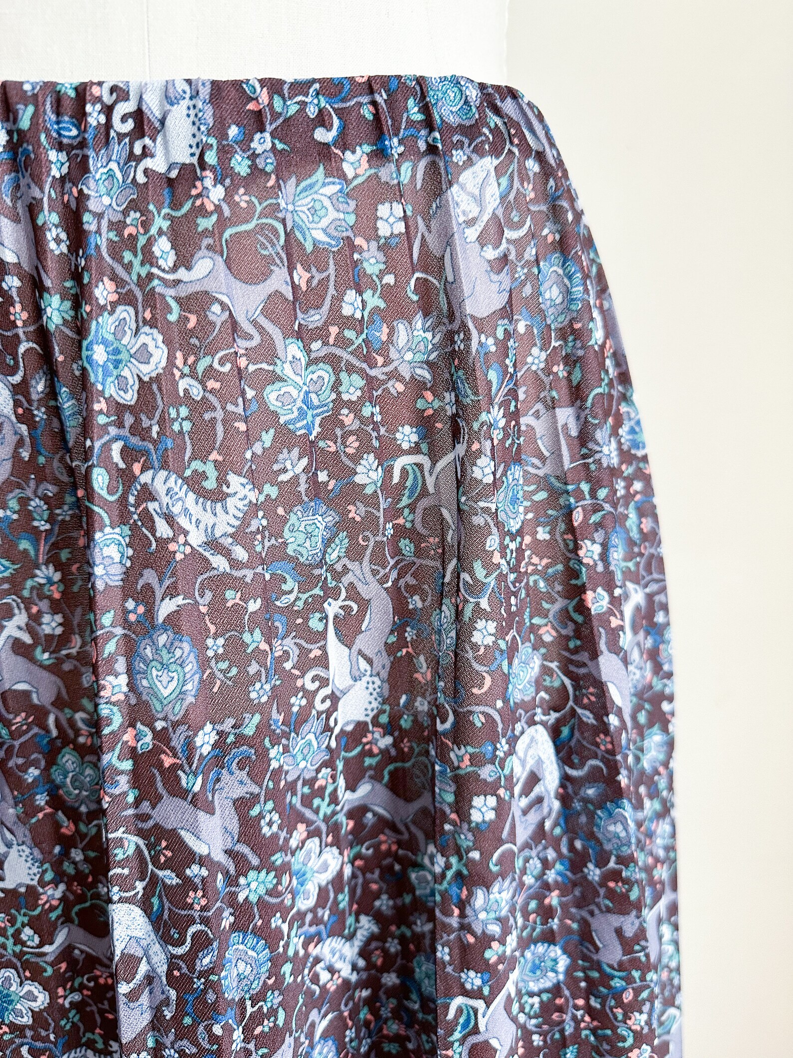 Vintage 1970s Sheer Deer & Cheetah Novelty Print Skirt / S - Etsy