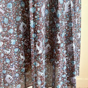 Vintage 1970s Sheer Deer & Cheetah Novelty Print Skirt / S - Etsy