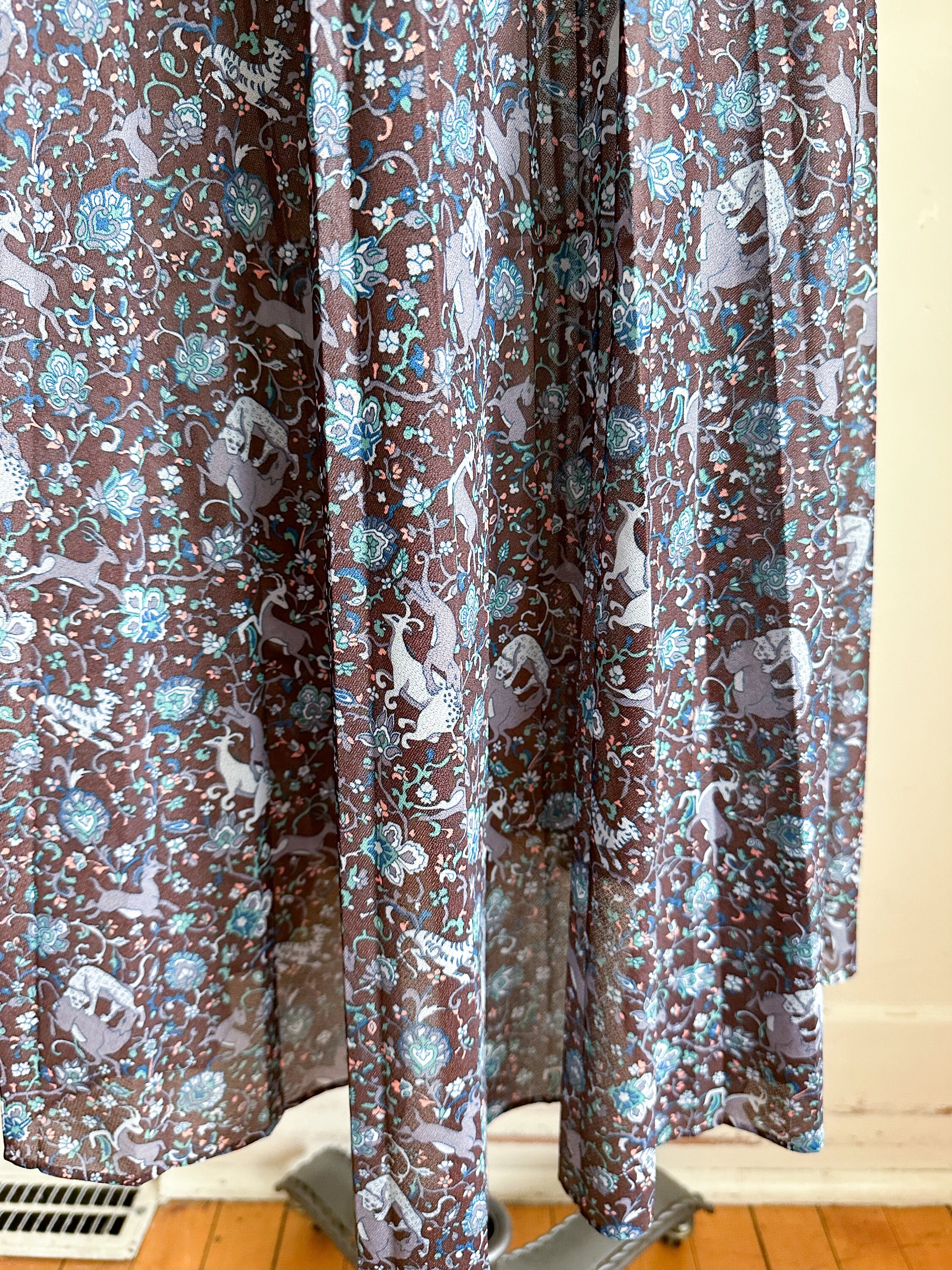 Vintage 1970s Sheer Deer & Cheetah Novelty Print Skirt / S - Etsy