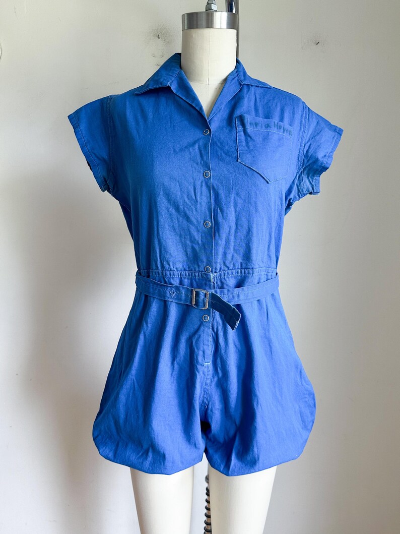 Vintage 1930s-40s Blue Gym Uniform Romper / M - Etsy Canada