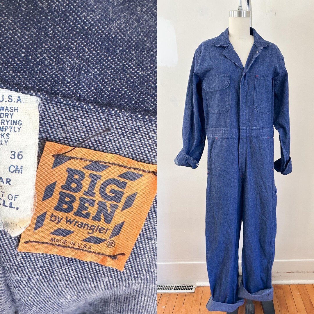 Vintage 1980s Big Ben Wrangler Denim Coveralls / M - Etsy
