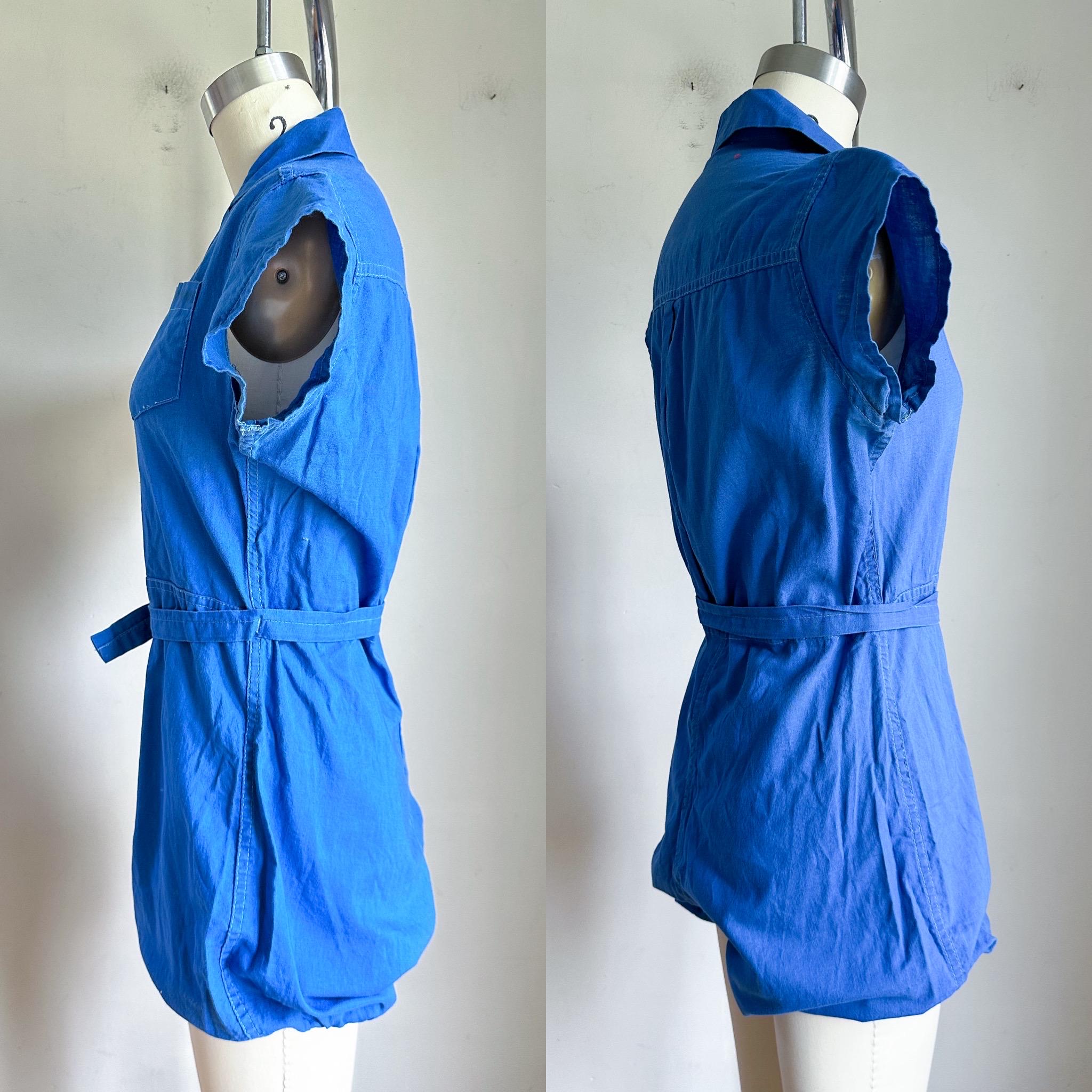 Vintage 1930s-40s Blue Gym Uniform Romper / M - Etsy Canada