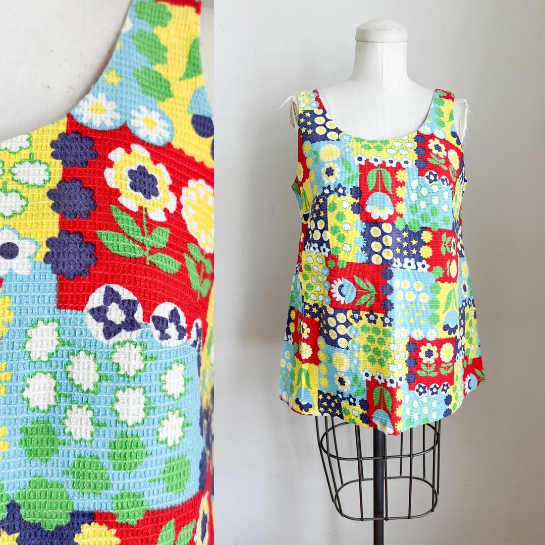 Vintage 1960s Phil Jacobs Floral Maternity Top / S-M - Etsy