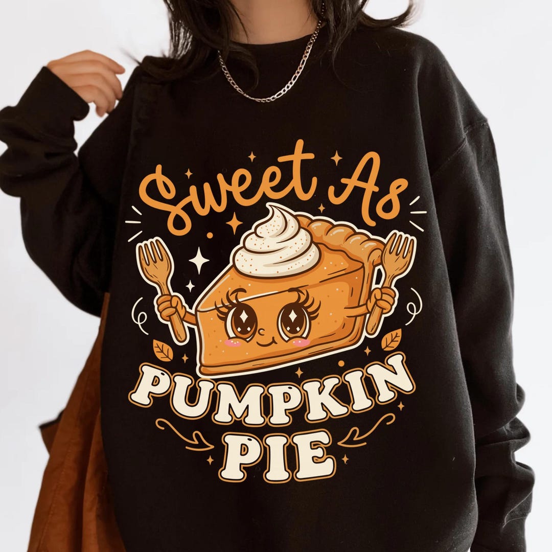 Sweet as Pumpkin Pie PNG, Cute Thanksgiving Dessert Quote, Fall Autumn ...