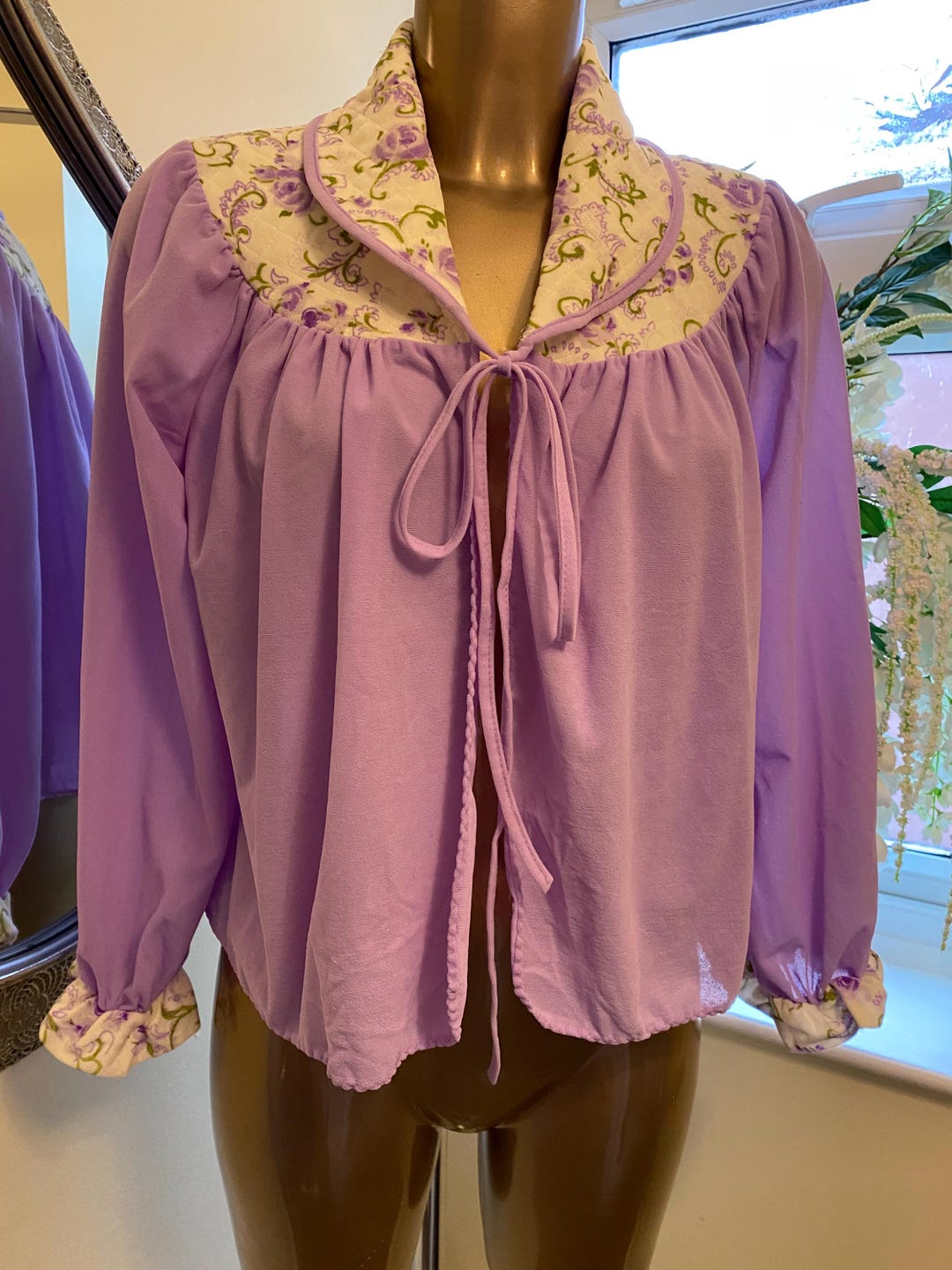 Vintage Brentford Nylons Purple Bed Jacket Size 38-40" Bust - Etsy UK
