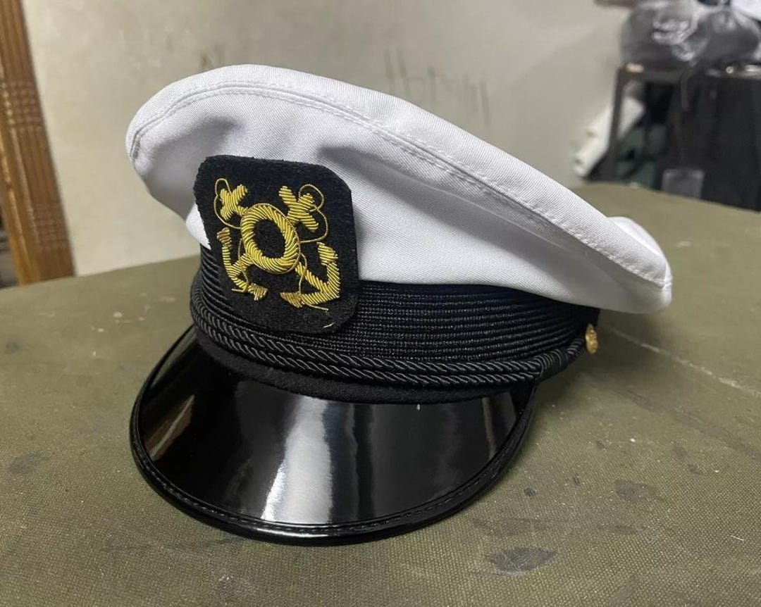 New Lancaster Boat Skipper Yachting Captain Peak Cap Military Cap - Etsy