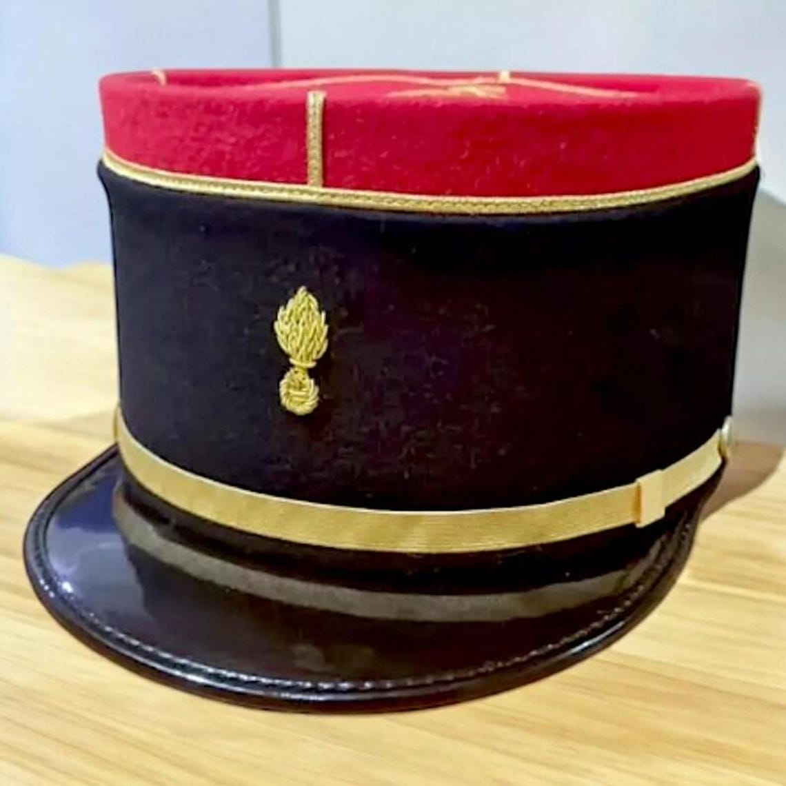 WW2 French Military Kepi, France Army Embroidery Cap, Officer Peak ...