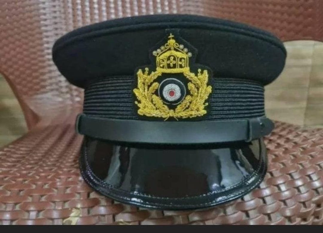 WWI German Navy Officer Field Cap –authentic Military Reproduction - Etsy