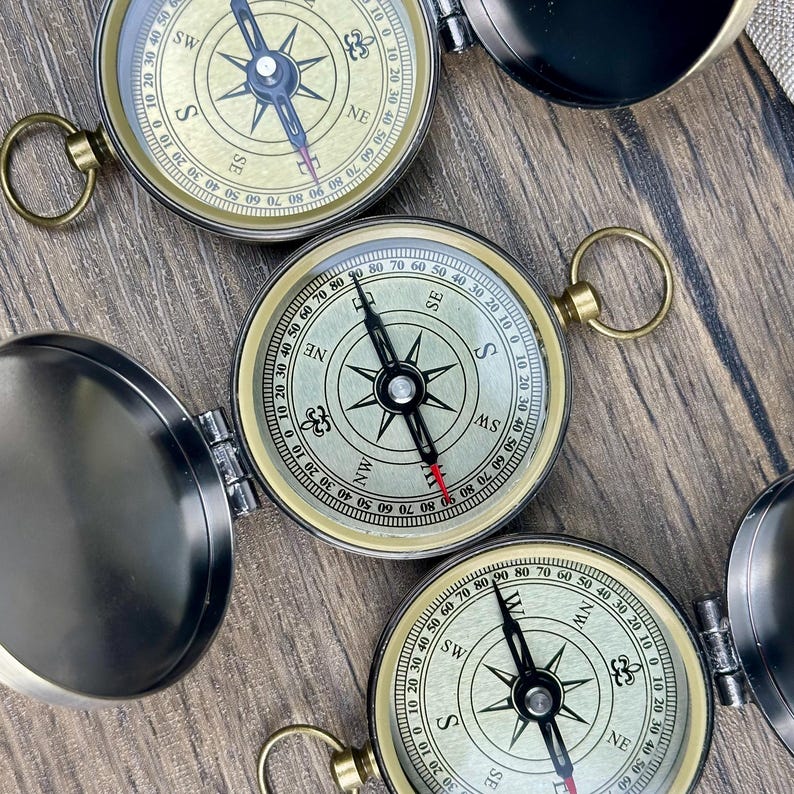 Personalized Brass Compass Engraved Compass Expedition Compass Compass ...