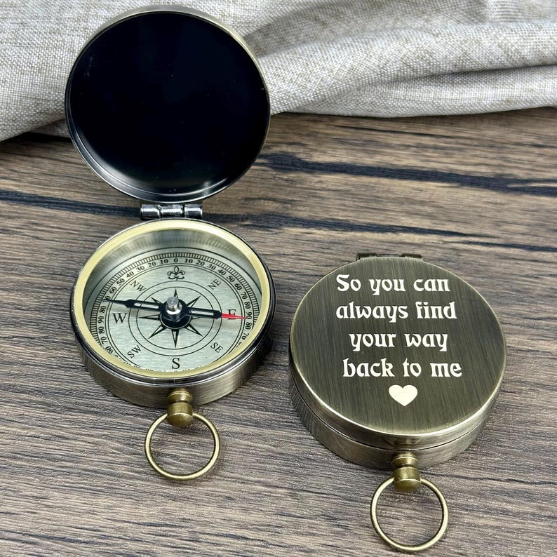 Personalized Brass Compass Engraved Compass Expedition Compass Compass ...