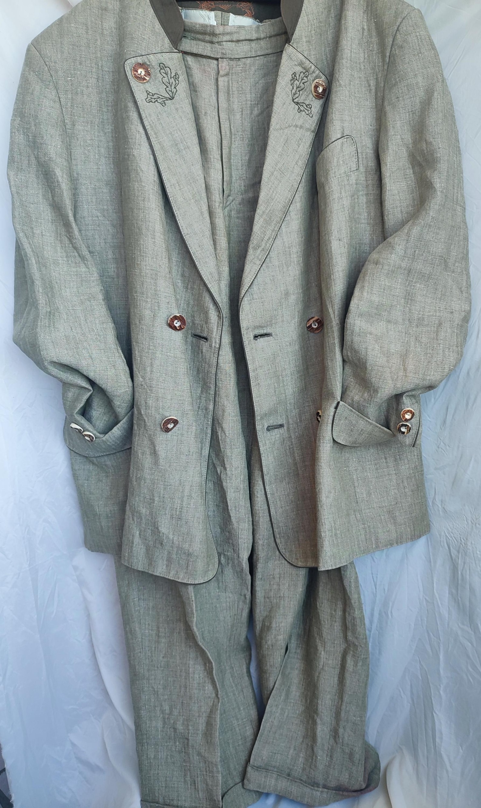 Lodenfrey Linen Mens Grey Suit , Austrian Loden Style - Etsy
