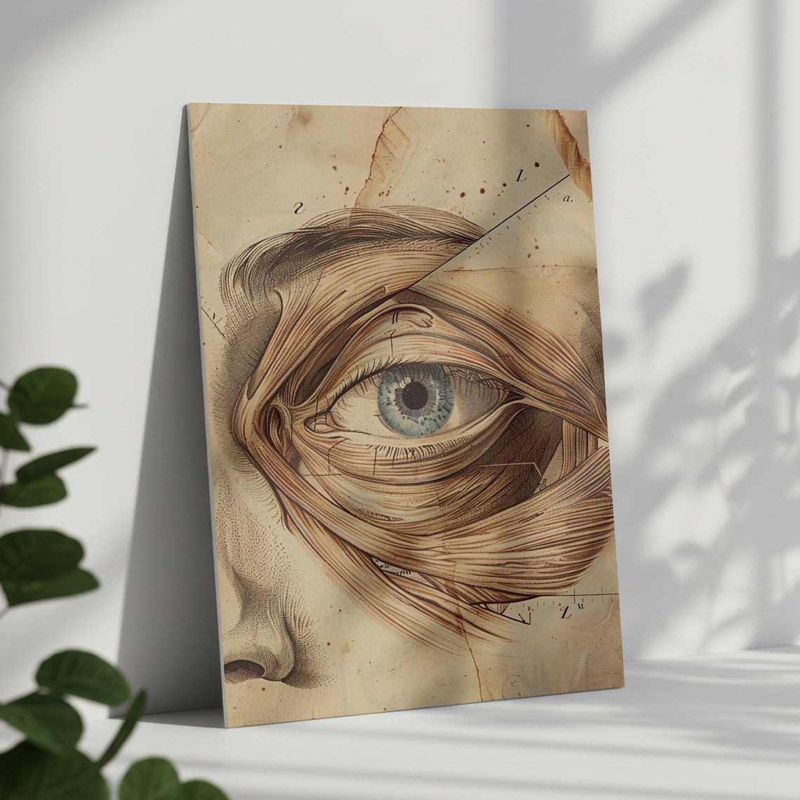 Vintage Eye Anatomy Wall Art Set, Ophthalmology Medical Posters ...