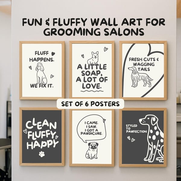 Grooming Salon Posters - Etsy UK