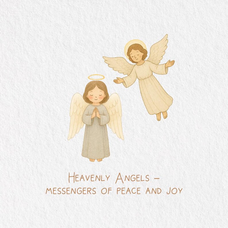 Watercolor Christian Clipart Set | Nativity Scene, Angels, Three Wise ...