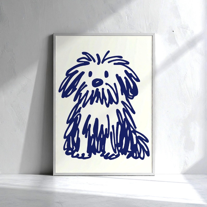 Dog Grooming Salon Wall Art Prints, Line Art Posters (digital Download ...