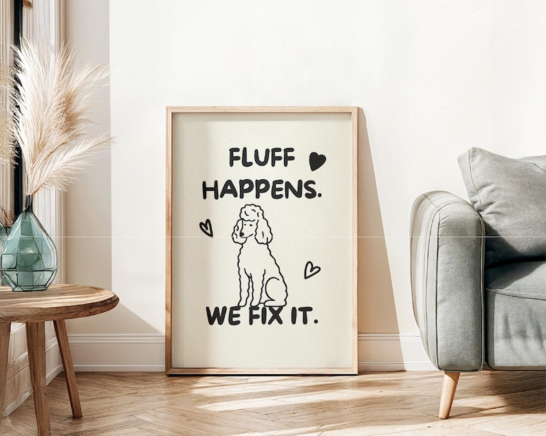 Funny Grooming Salon Wall Art Set of 6 – Dog Groomer Printable Decor ...