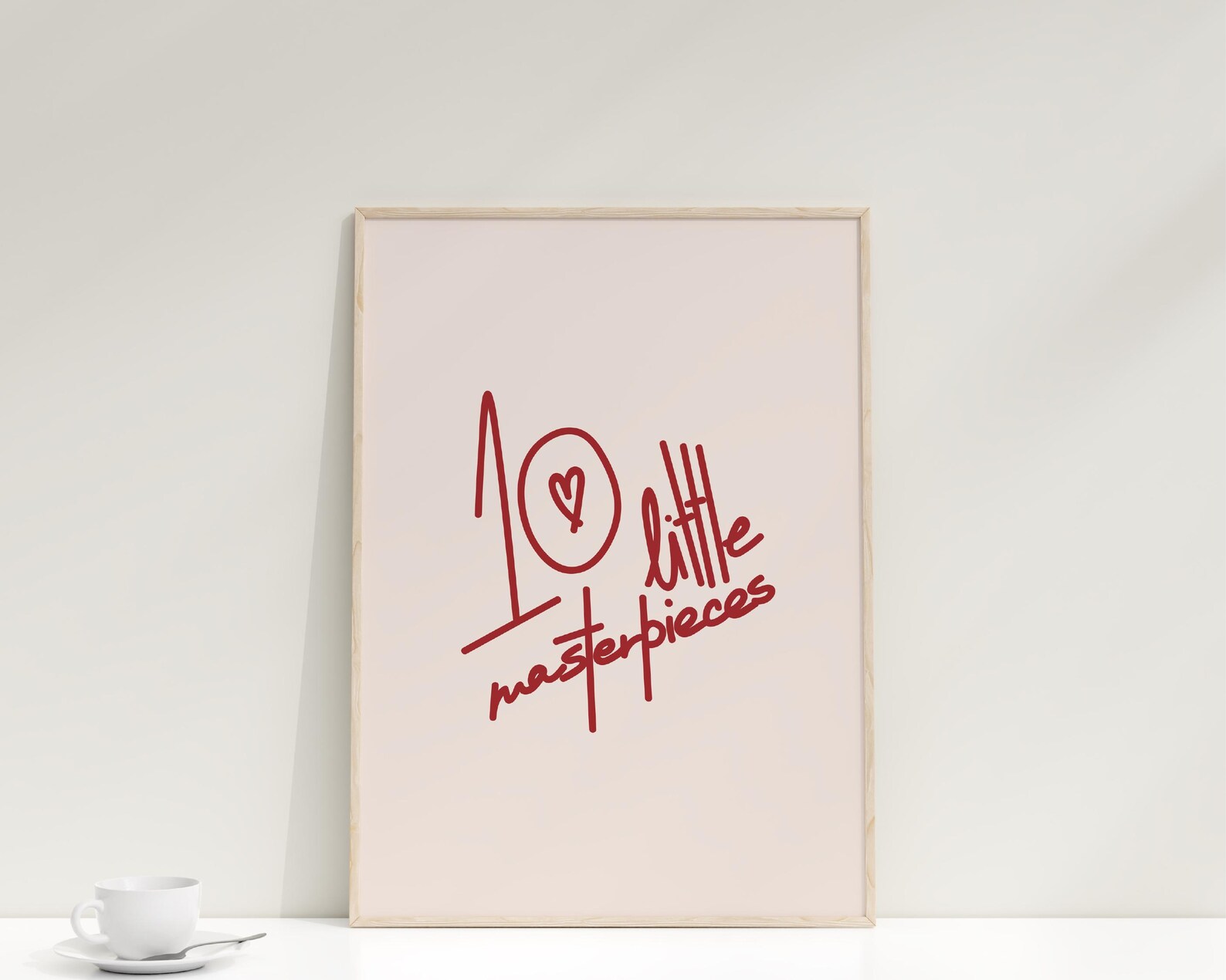 Red Nail Salon Poster Set: Modern Beauty Studio Decor (digital Download ...