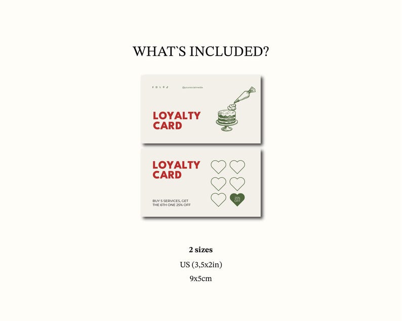 Bakery Loyalty Card Template: Editable Customer Reward Program ...