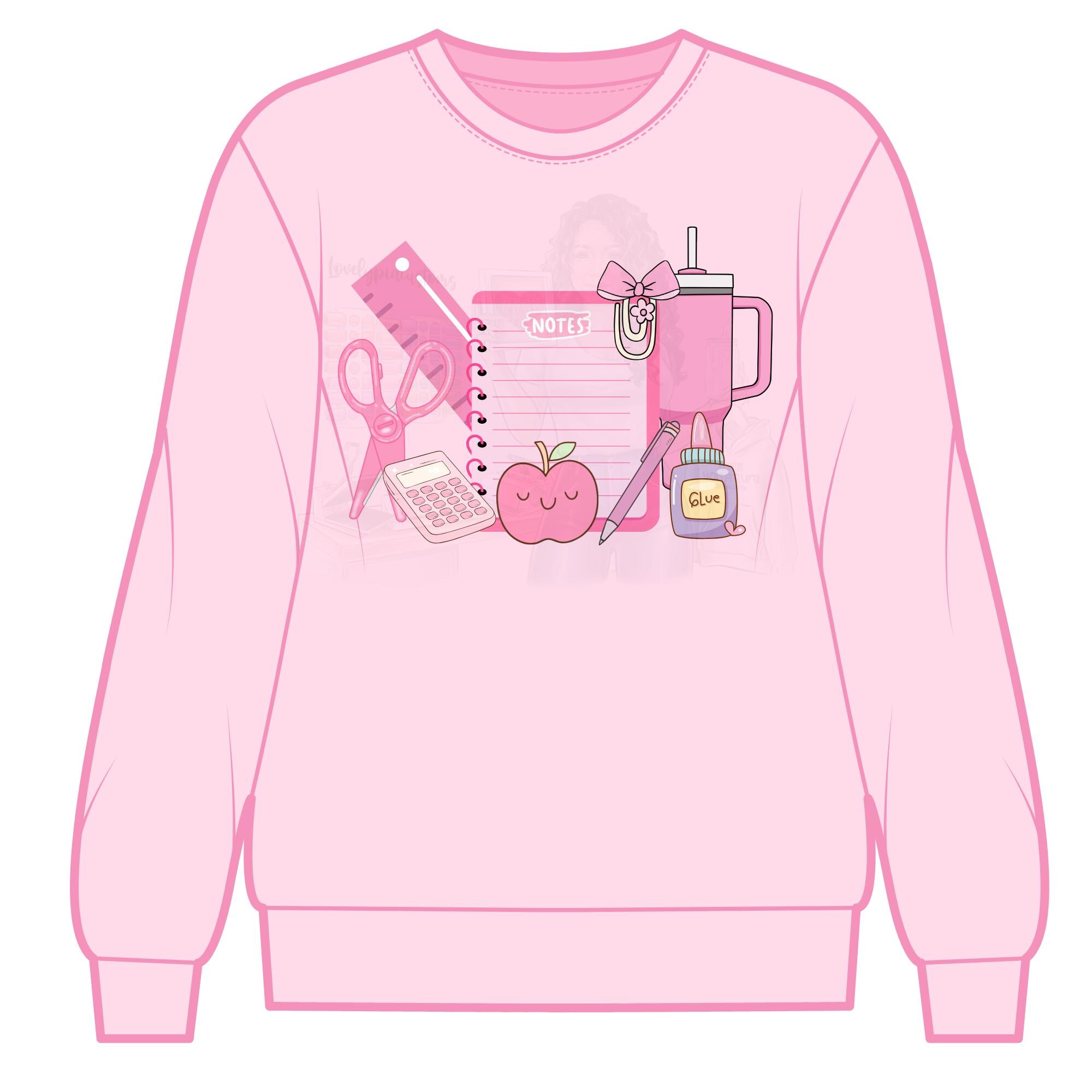 PINK TEACHER PNG - Etsy