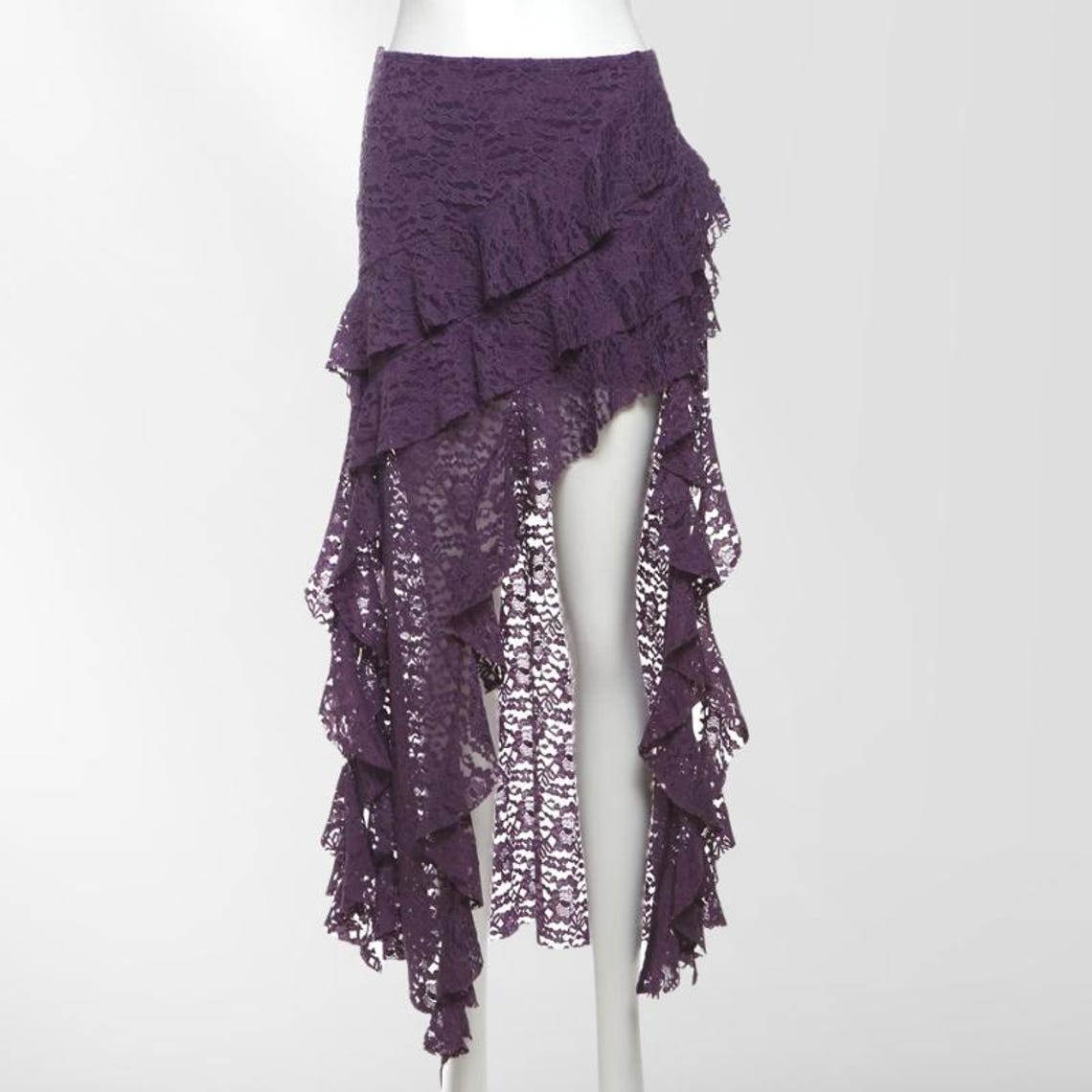 Tassel Skirt: Ruffle Lace Patchwork - Irregular Hem Summer Skirt - Etsy