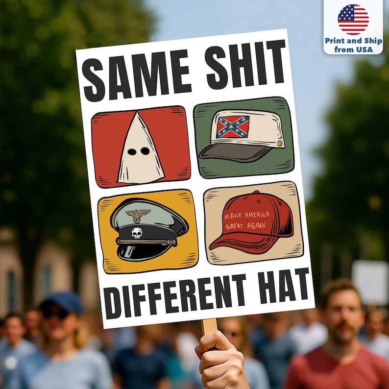 No Kings in America Protest Sign,political Activist Poster, Resist ...