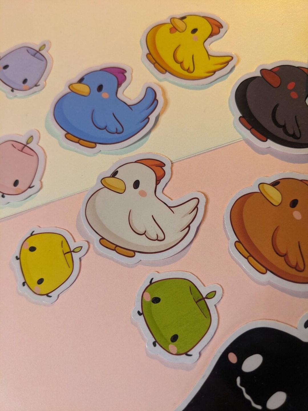 Stardew Valley Stickers - Junimo, Chicken, Void Brown White Golden Blue Chicken, Farming ...
