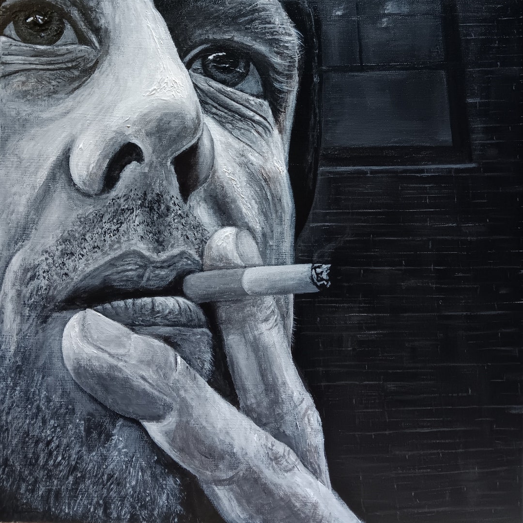Cheat Cigarette 1 Original Painting by Artist Ryan S Klopfenstein - Etsy