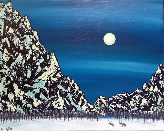 Moon Snow Art
